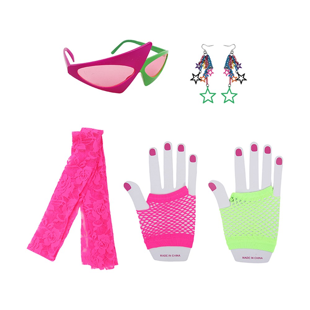 1980s Pink Party Accessories Set Sydney Costume Shop