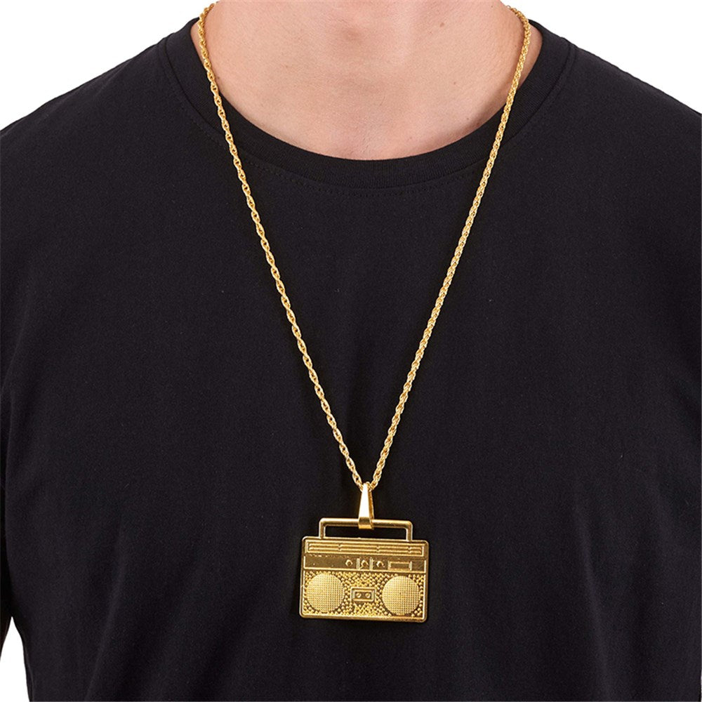 Ghetto Blaster Bling Necklace – Sydney Costume Shop