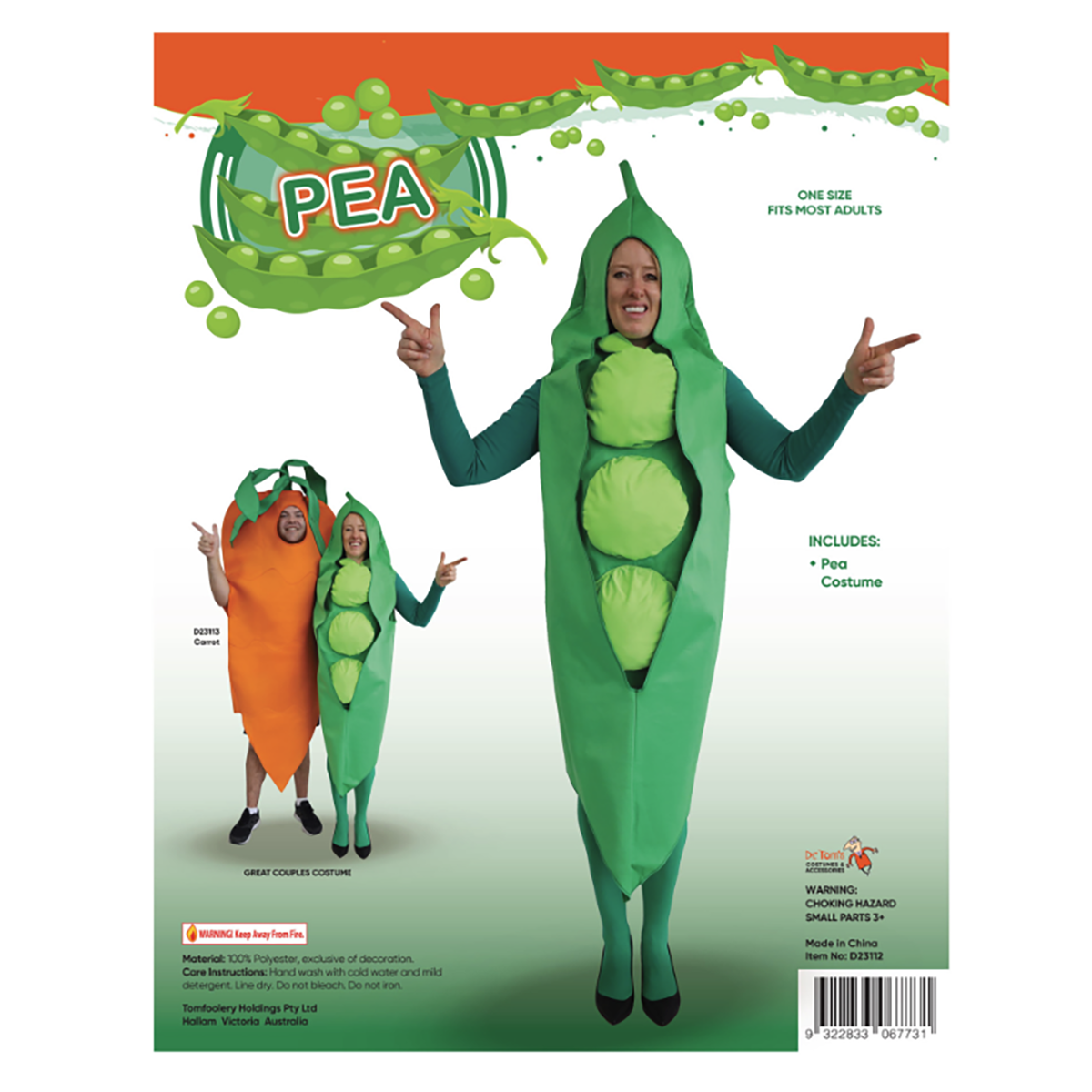 Pea Costume – Sydney Costume Shop