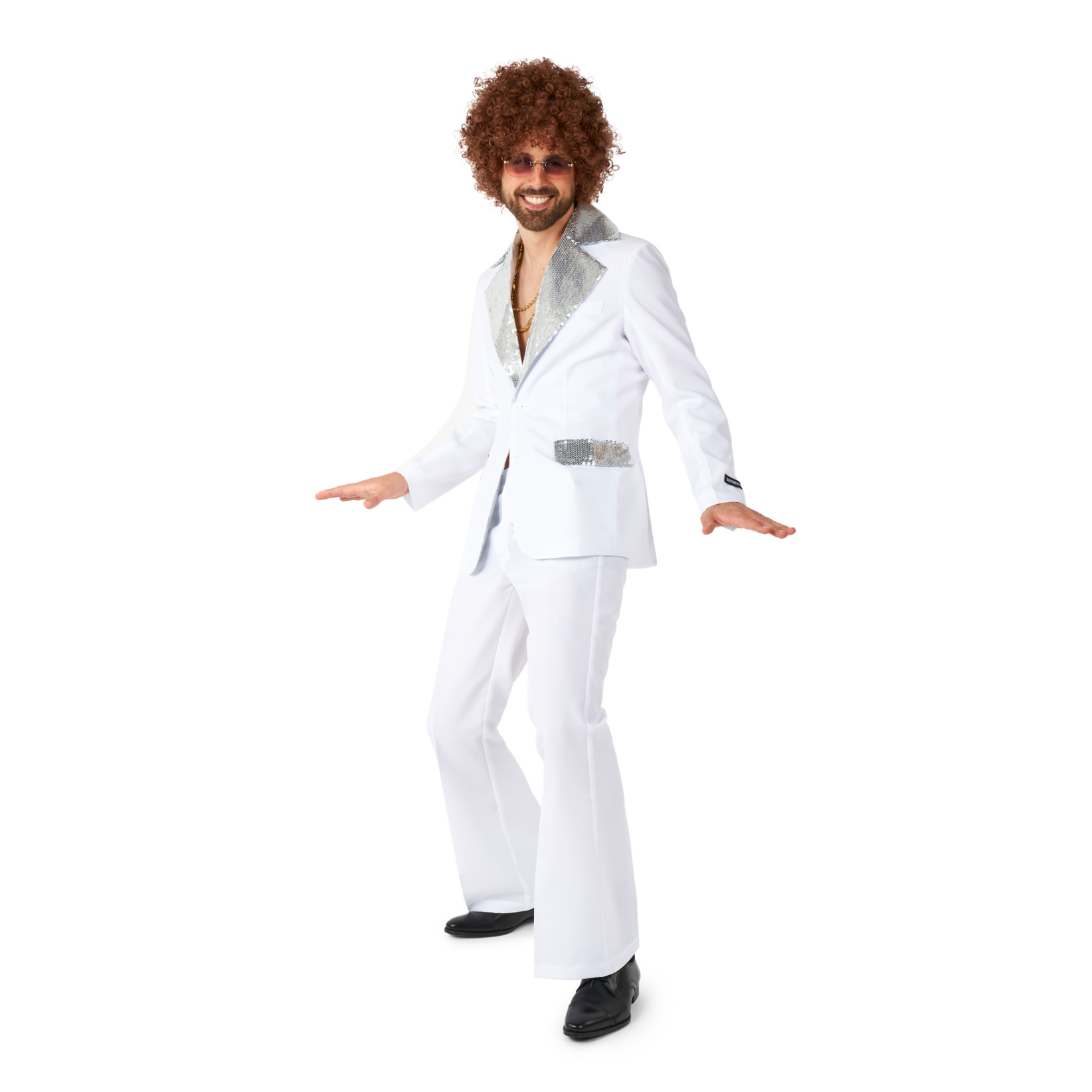 Suitmeister White Disco Suit – Sydney Costume Shop