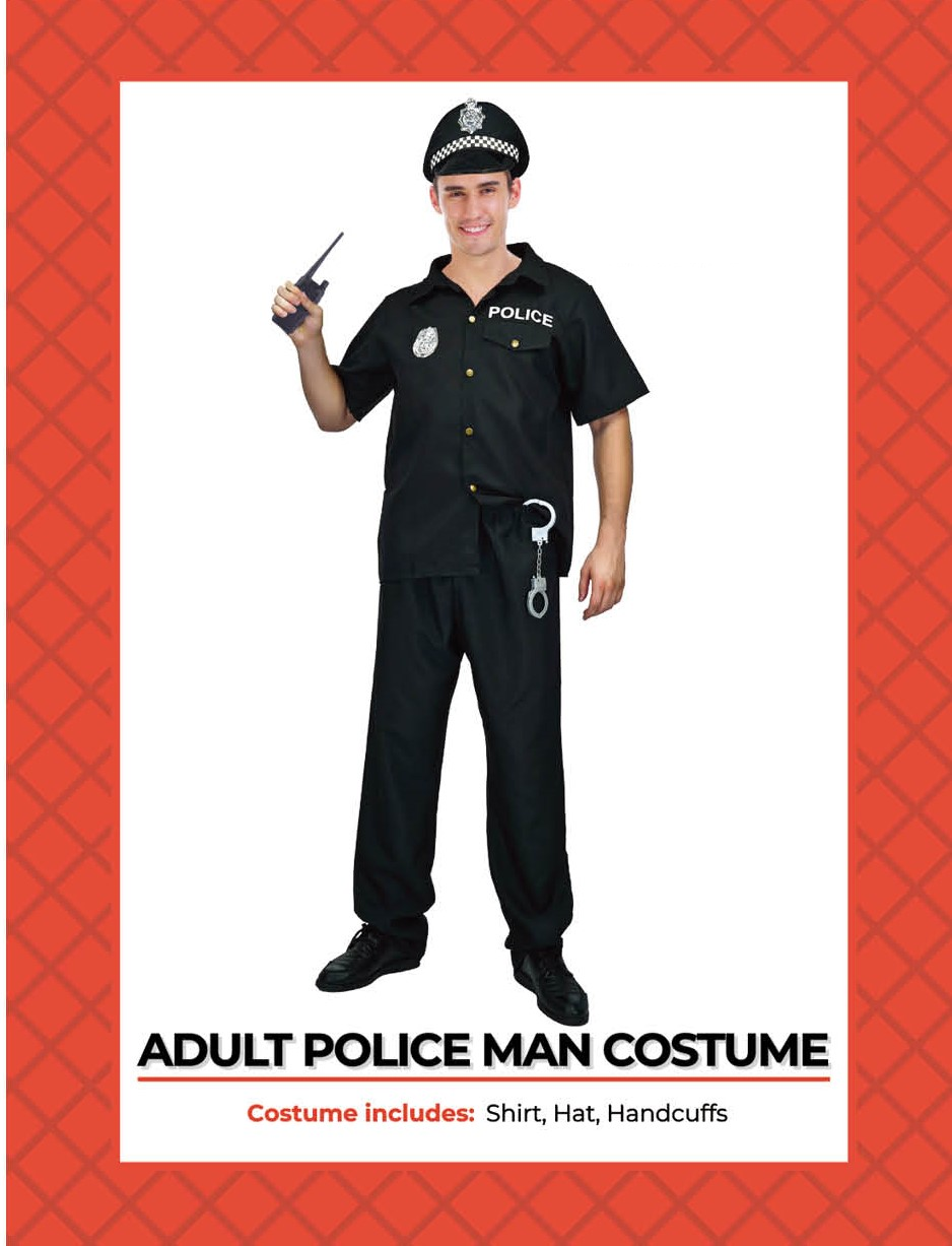Adult Police Man Costume – Sydney Costume Shop
