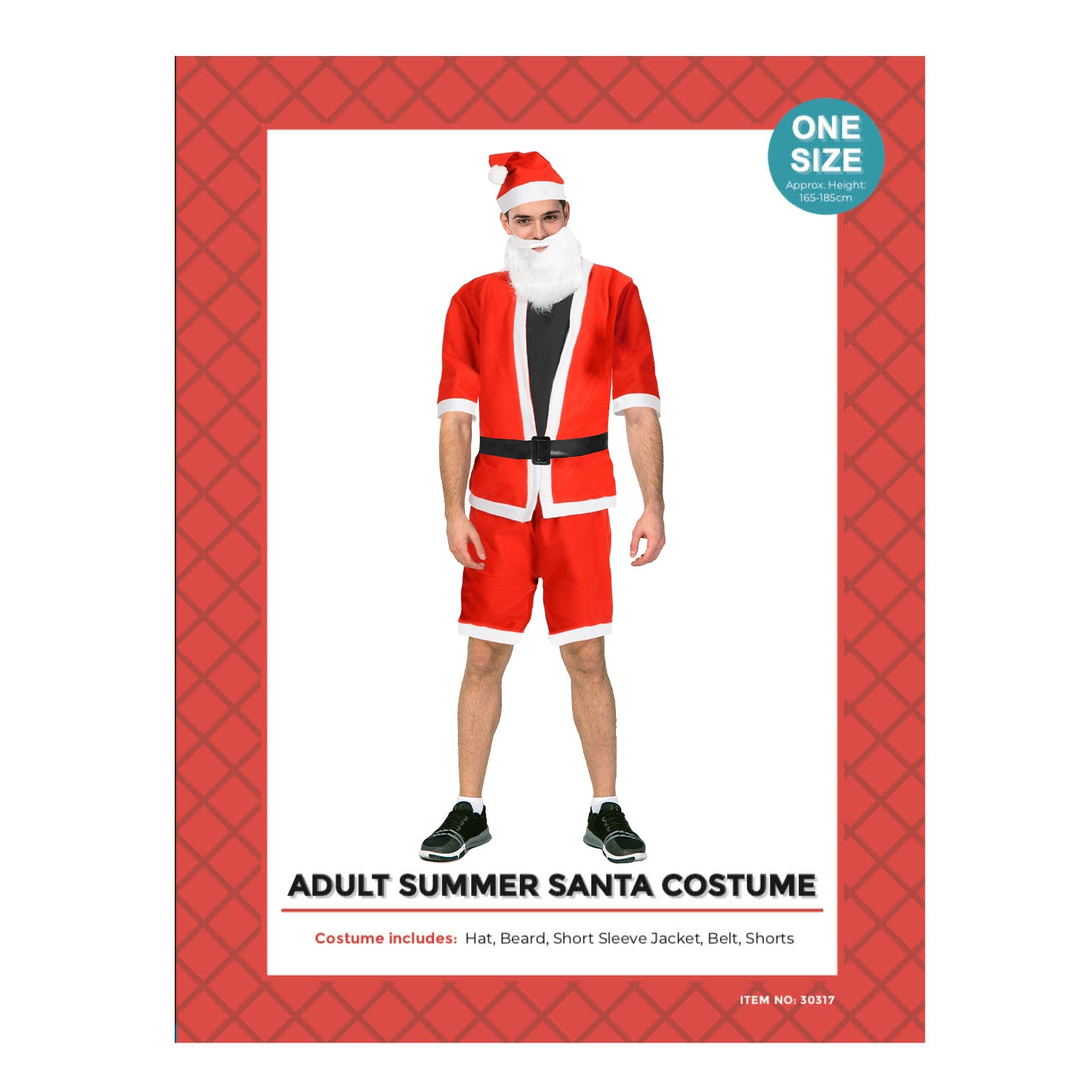 Summer Santa Short Sleeve & Shorts Costume – Sydney Costume Shop