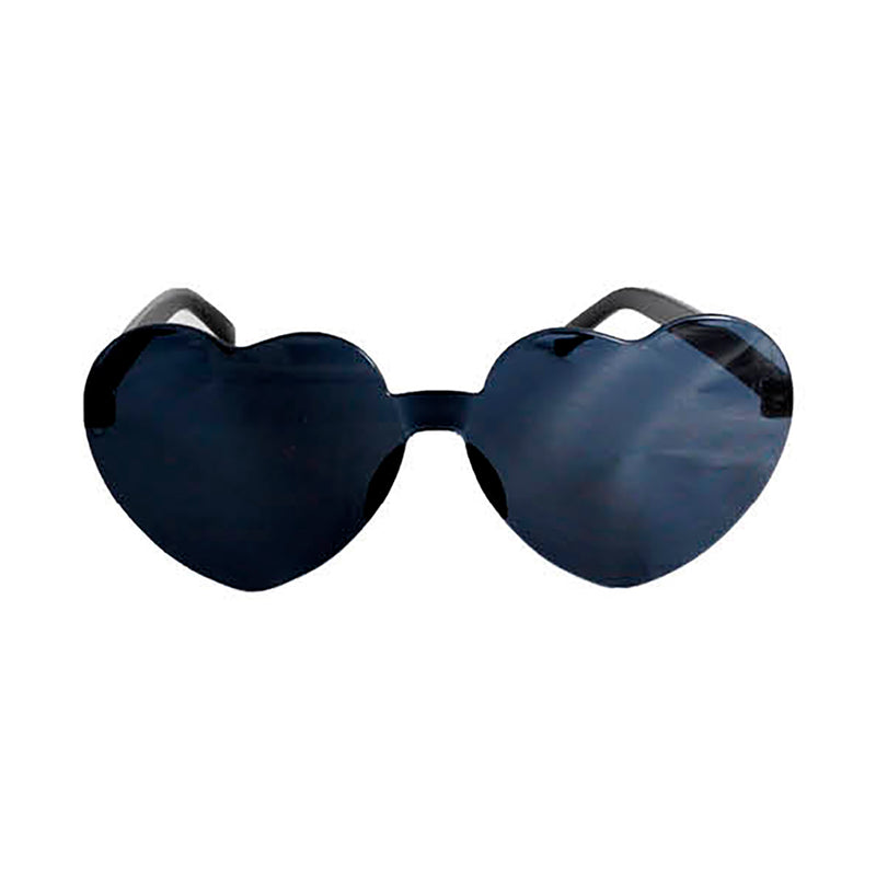 Party Glasses Perspex Hearts - Black – Sydney Costume Shop